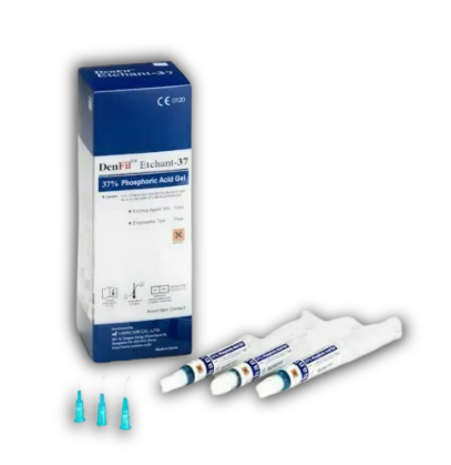Denfil Etchant 37% Phosphoric Acid 12 x 3ml syringe – US Dental Outlet